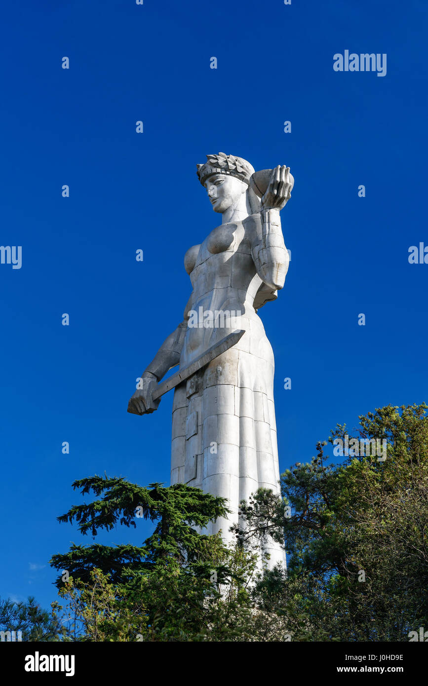 Tbilisi, Georgia - September 24, 2016: Statue of Mother Georgia ...