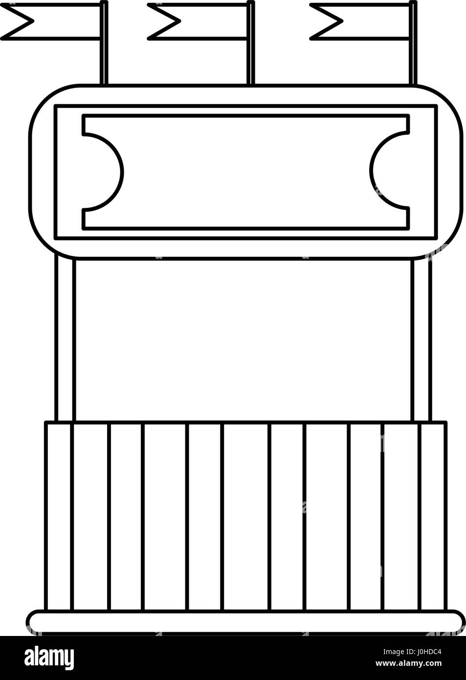 Carnival ticket icon Black and White Stock Photos & Images - Alamy