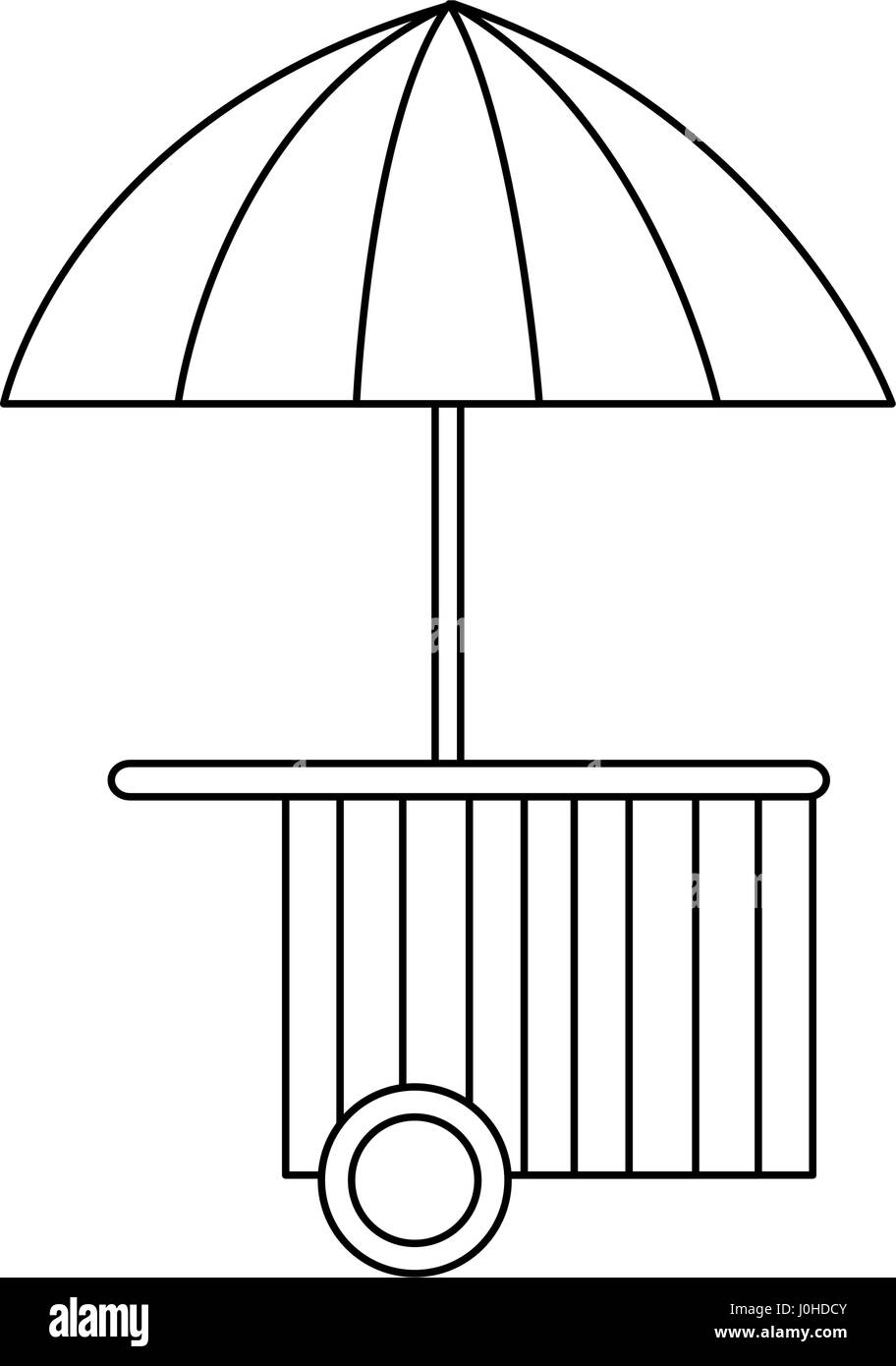 fast food cart Stock Vector Image & Art - Alamy