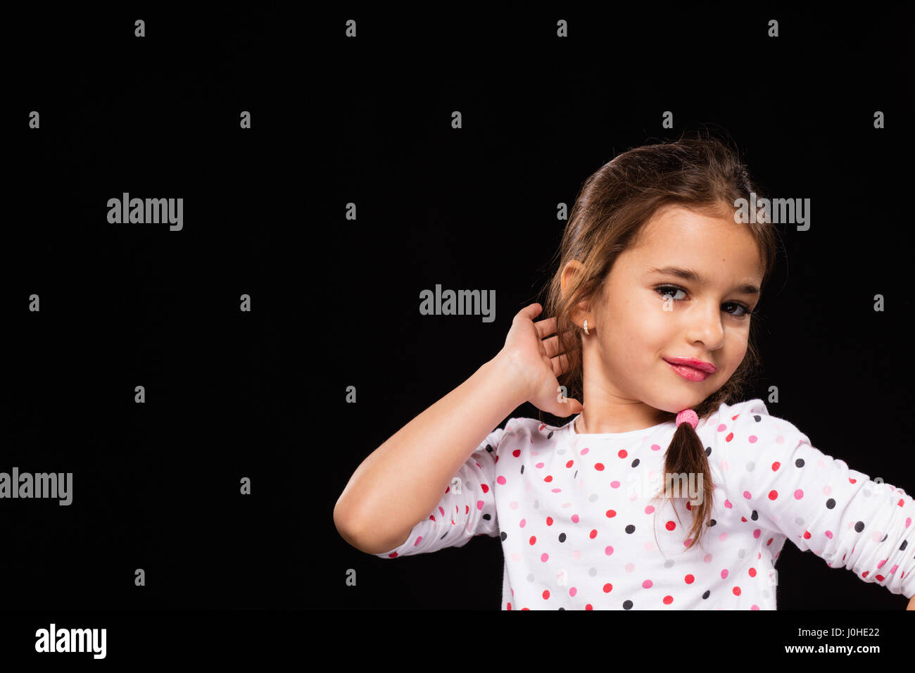 Little girl pretending hi-res stock photography and images - Alamy