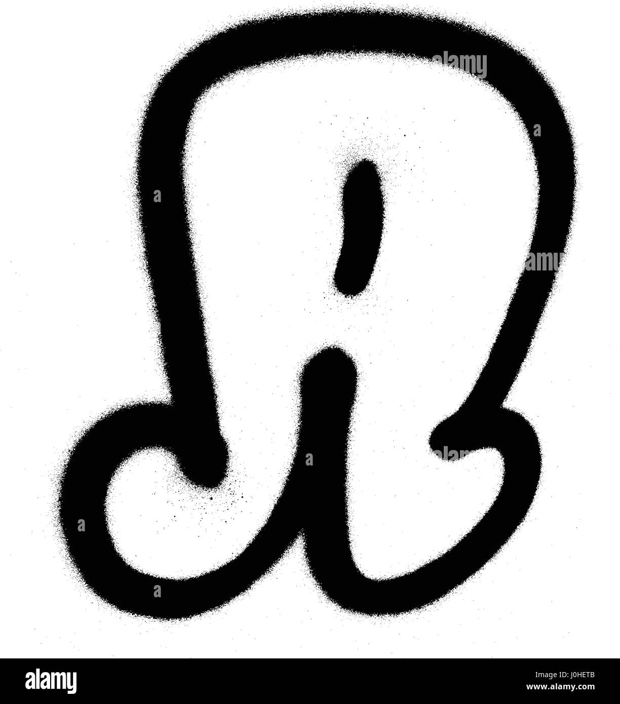 Graffiti Bubble Letter R