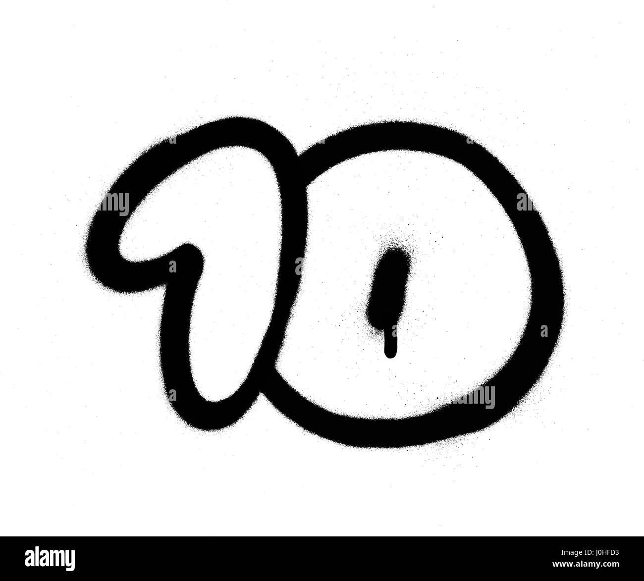 graffiti number 10 sprayed in black over white Stock Vector Image & Art ...