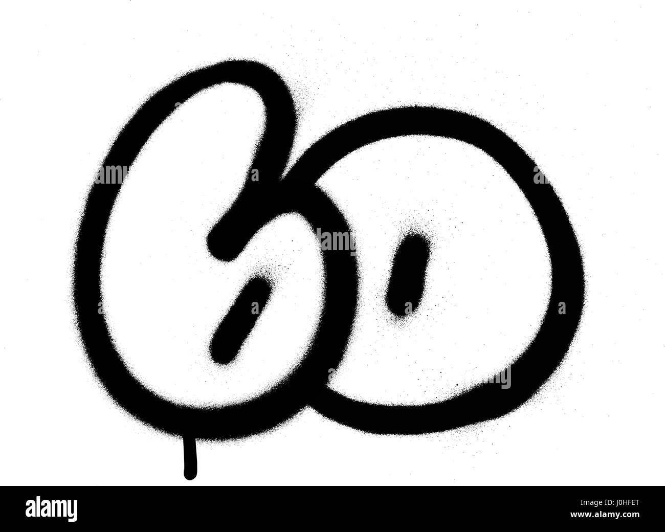graffiti number 60 sixty sprayed in black over white Stock Vector Image ...
