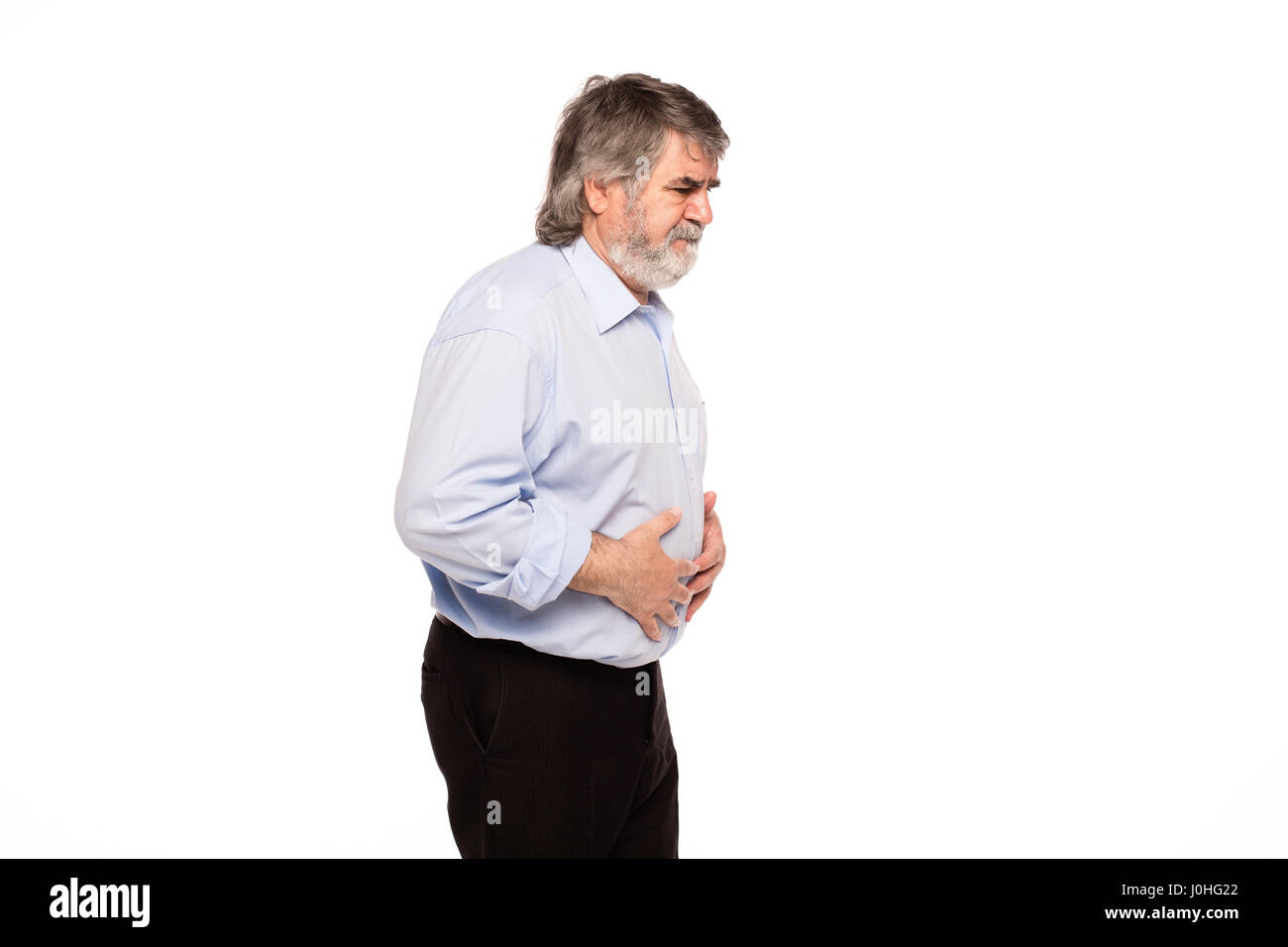 Old man stomach pain hi-res stock photography and images - Alamy