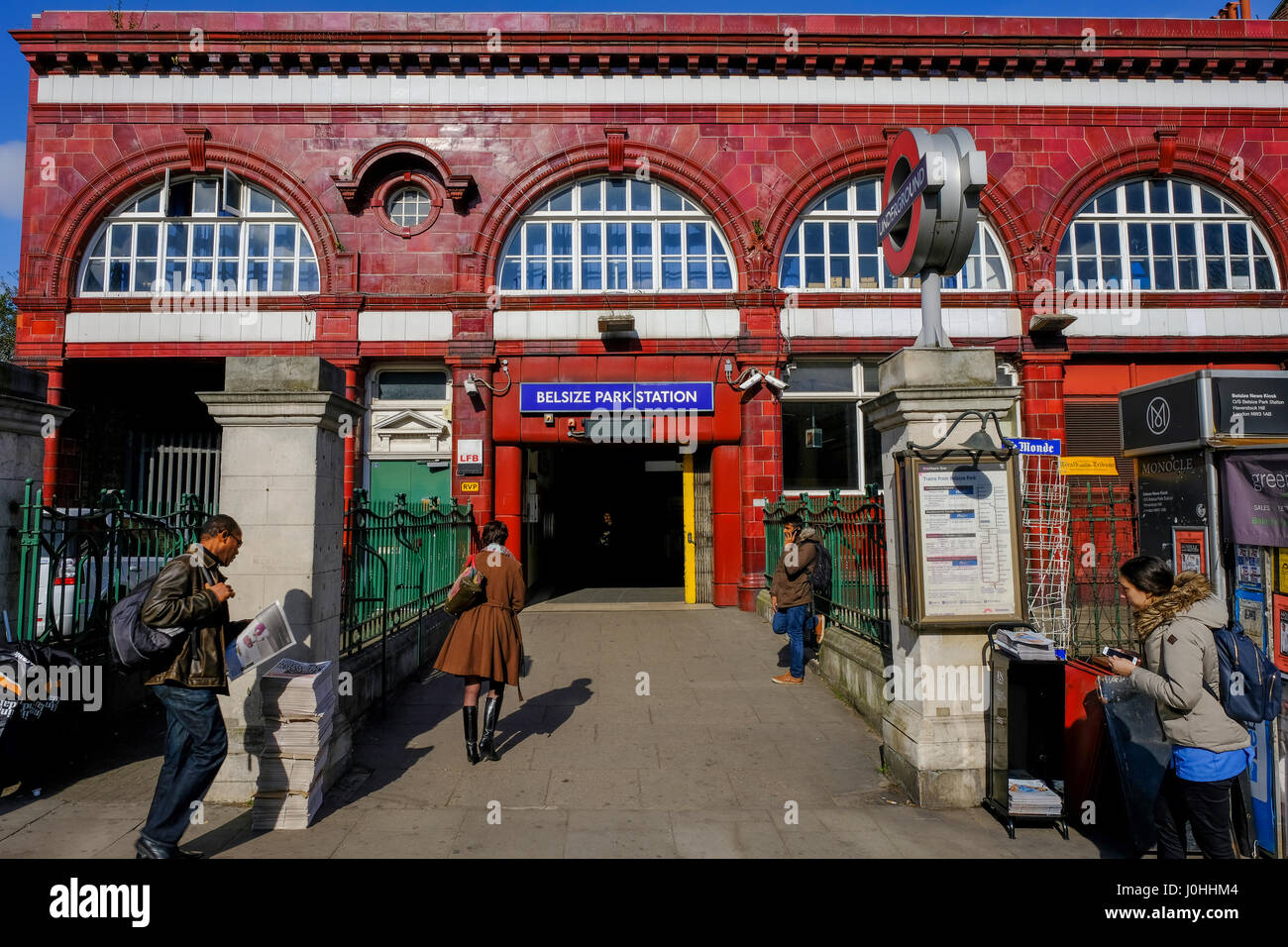 Belsize park tube station hi-res stock photography and images - Alamy