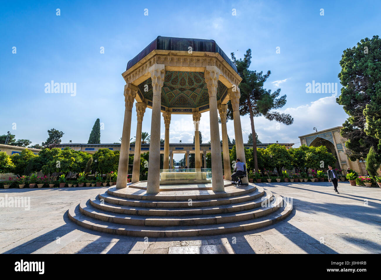 Pavilion over Tomb of Hafez memorial hall called Hafezieh in Shiraz ...