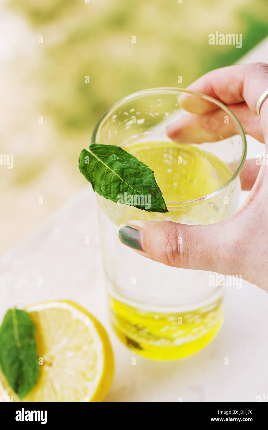 Cool homemade lemonade Stock Photo - Alamy