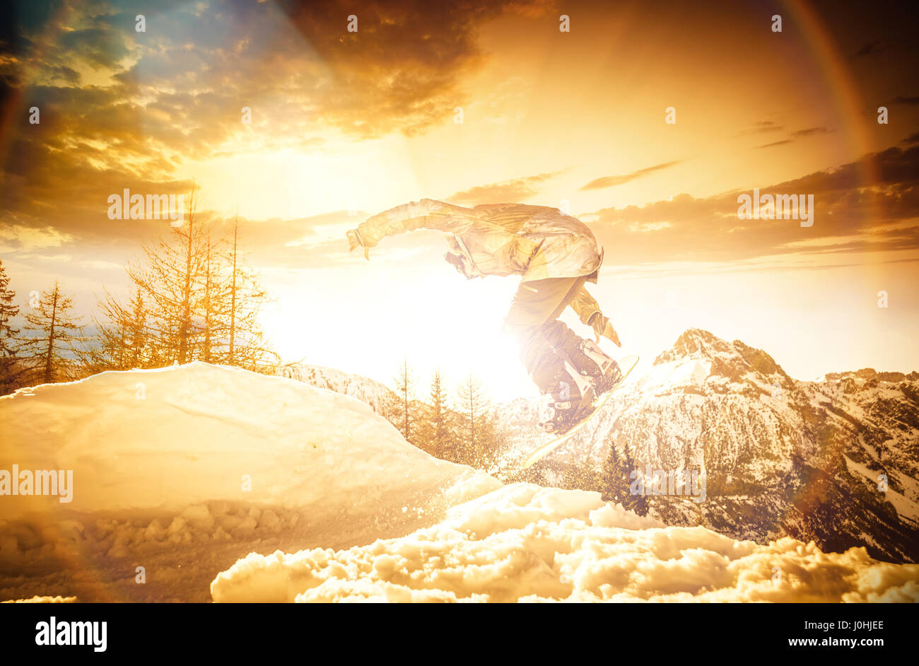 Extreme sport tricks on ski hi-res stock photography and images - Alamy