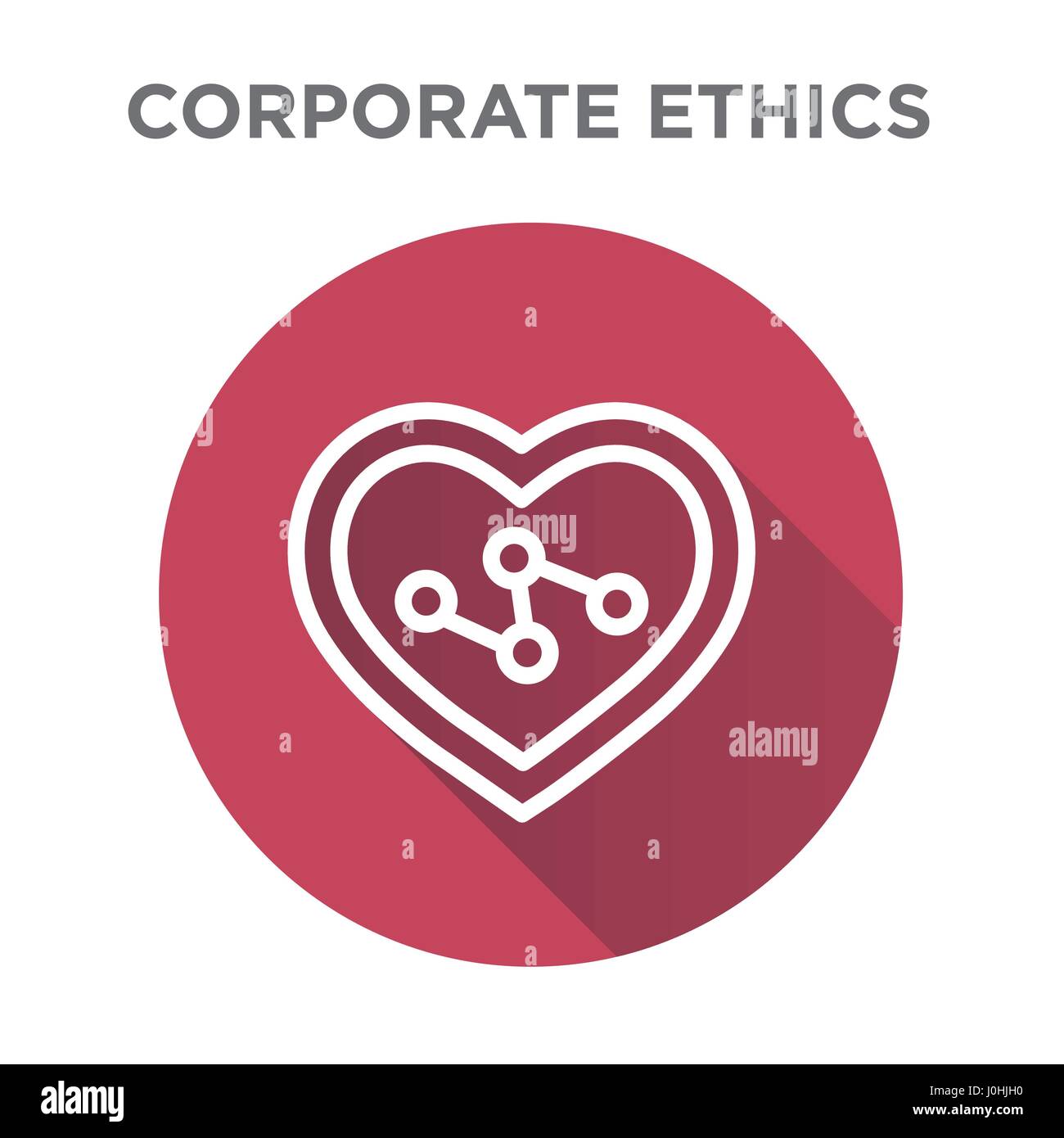 Heart trust relationship icon Cut Out Stock Images & Pictures - Alamy