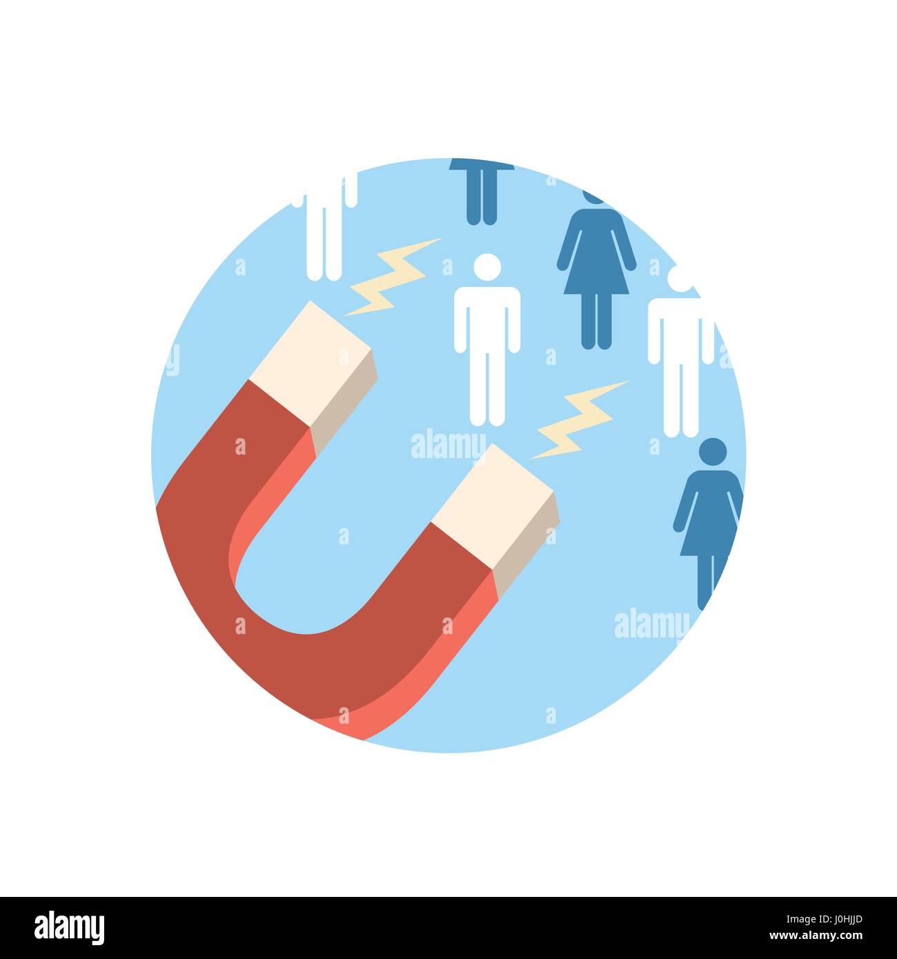 Magnet attracting people hi-res stock photography and images - Alamy