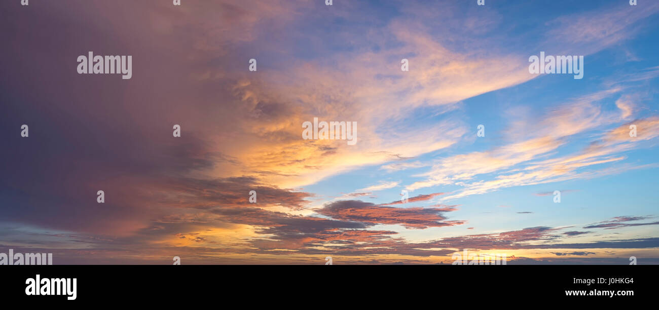 Colorful sky in twilight time, Wallpaper, Background Stock Photo - Alamy