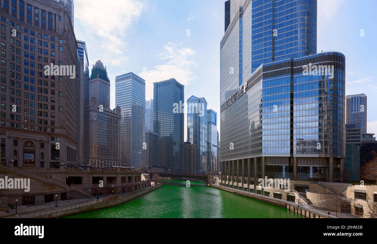Saint Patrick's Day in Chicago City, Green River, Illinois, USA Stock ...
