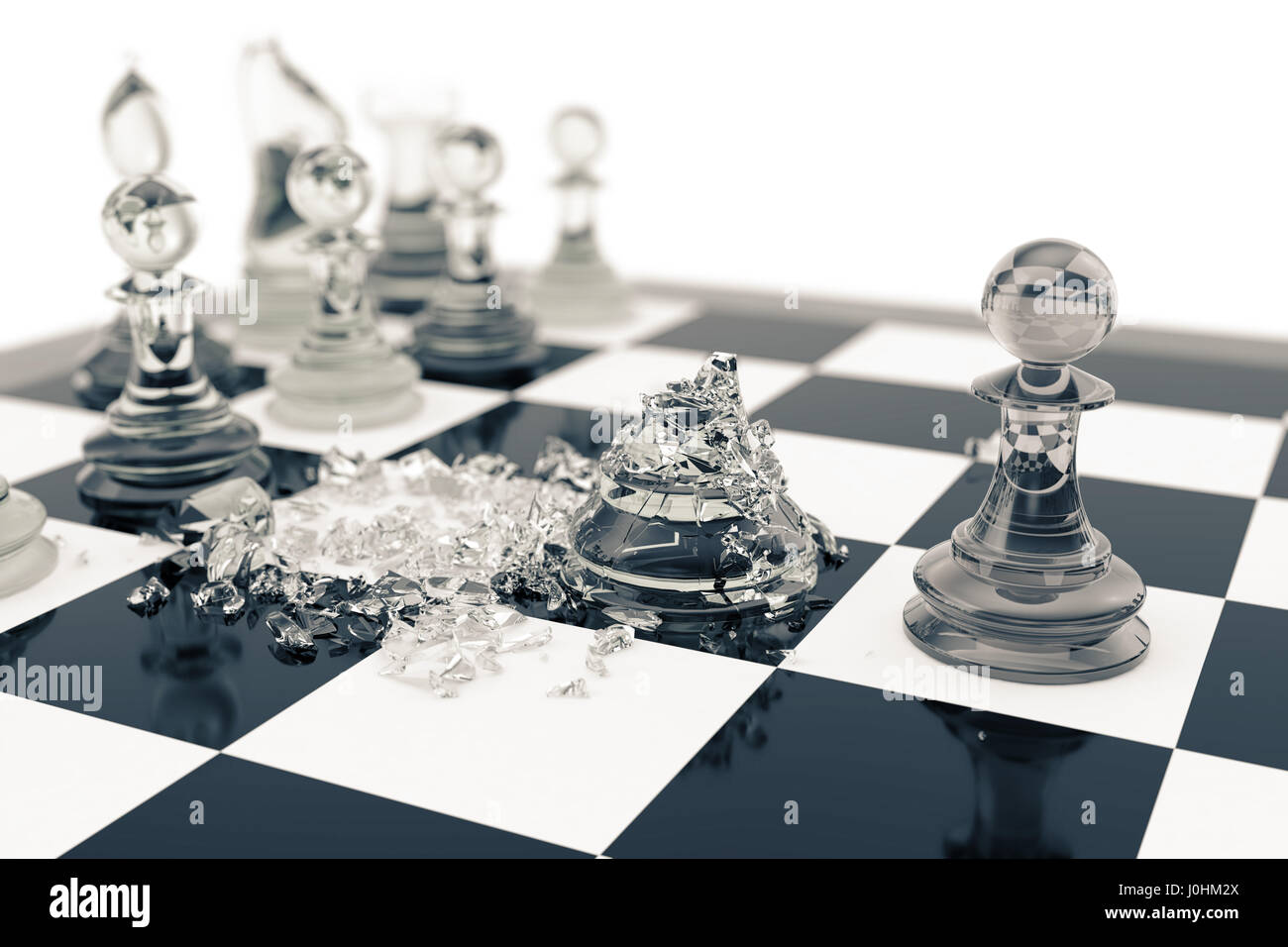 Chess games, victory, success in competition, leadership in business ...