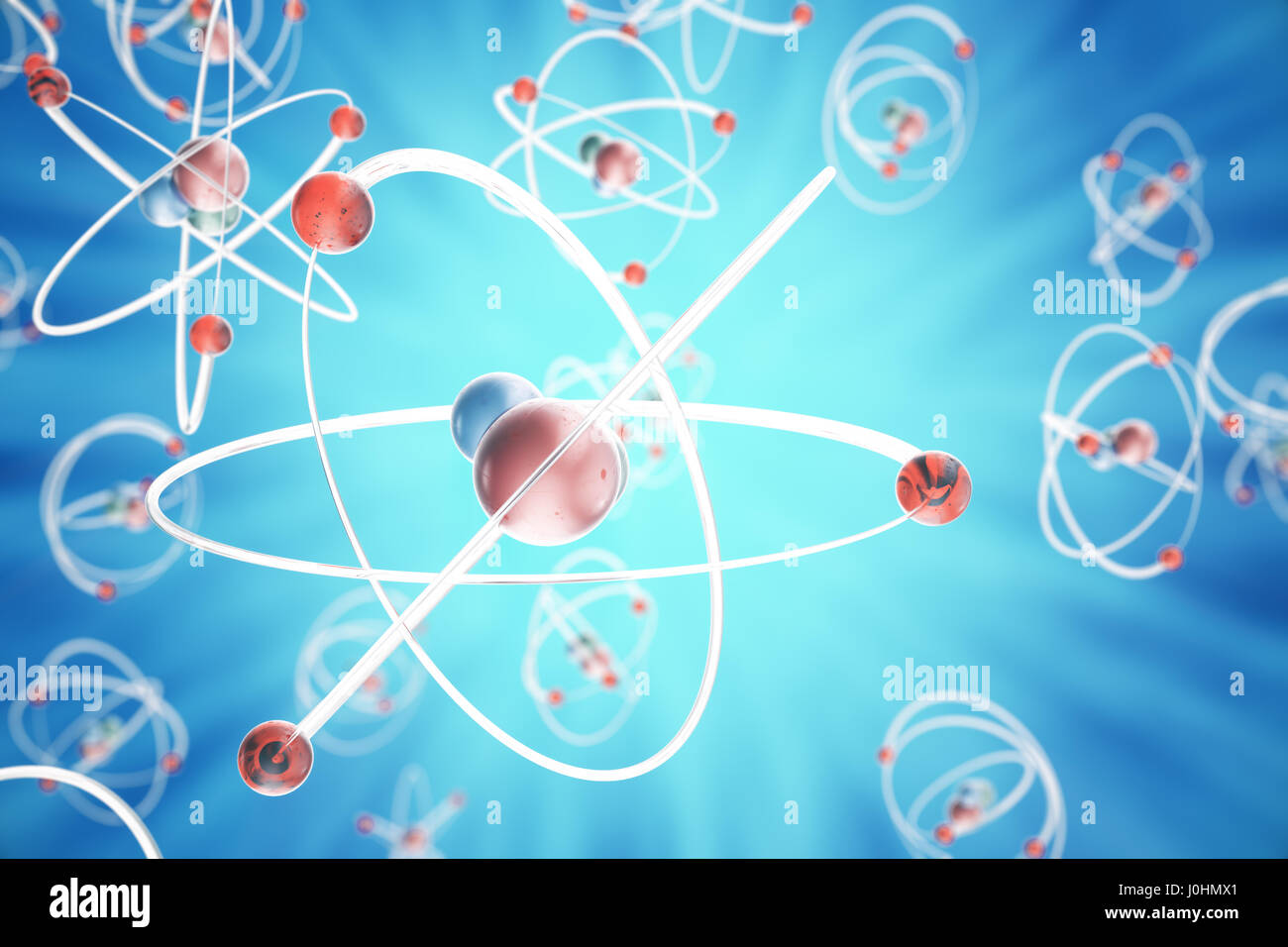 Nuclear model of the atom hi-res stock photography and images - Alamy