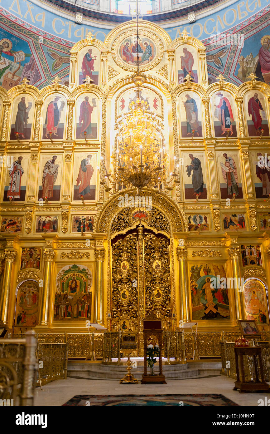 Kaluga, Russia - Jan 29, 2017. The church Kaluga Holy Trinity Cathedral ...