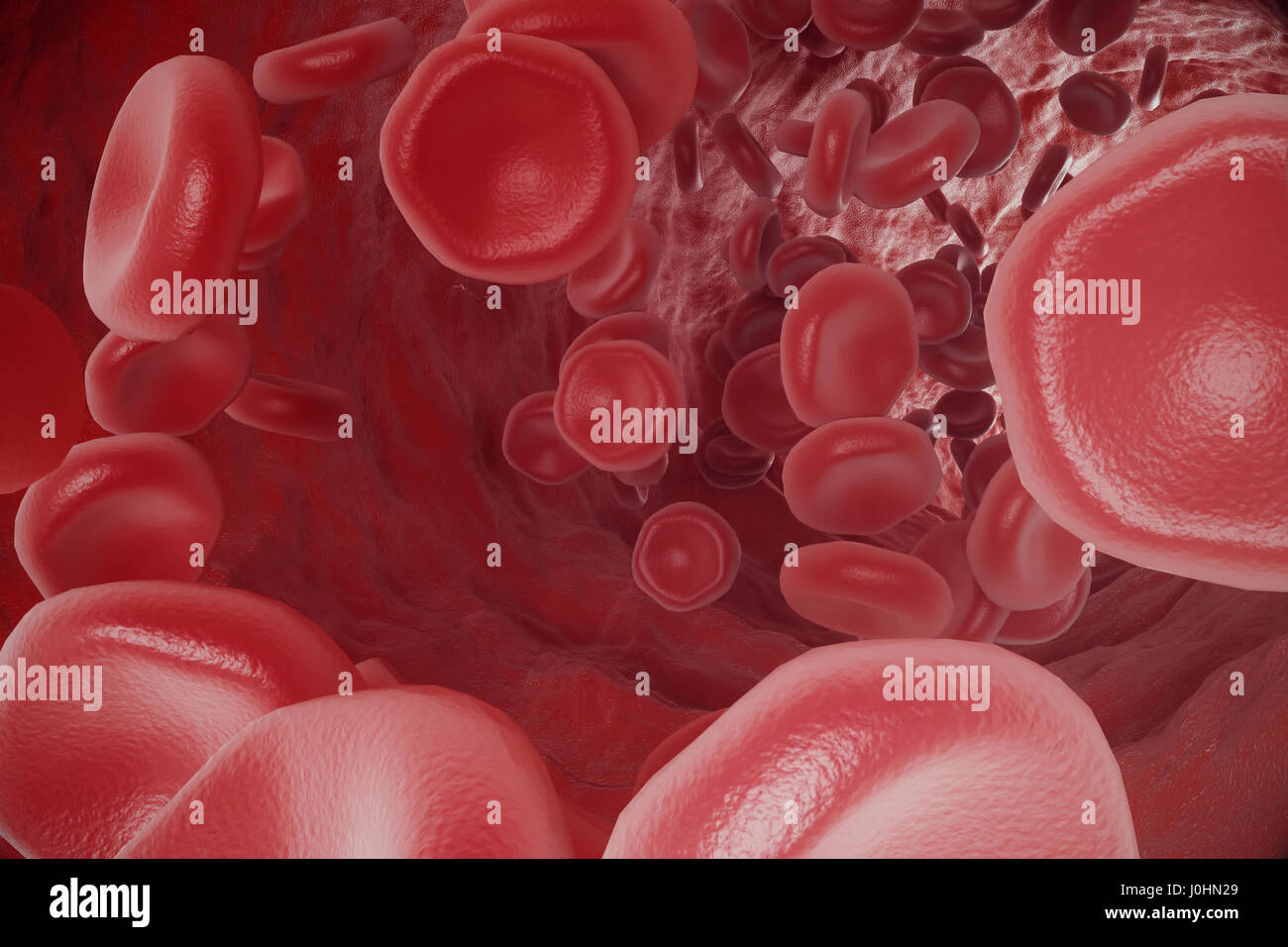 Abstract red blood cells, scientific or medical or microbiological ...