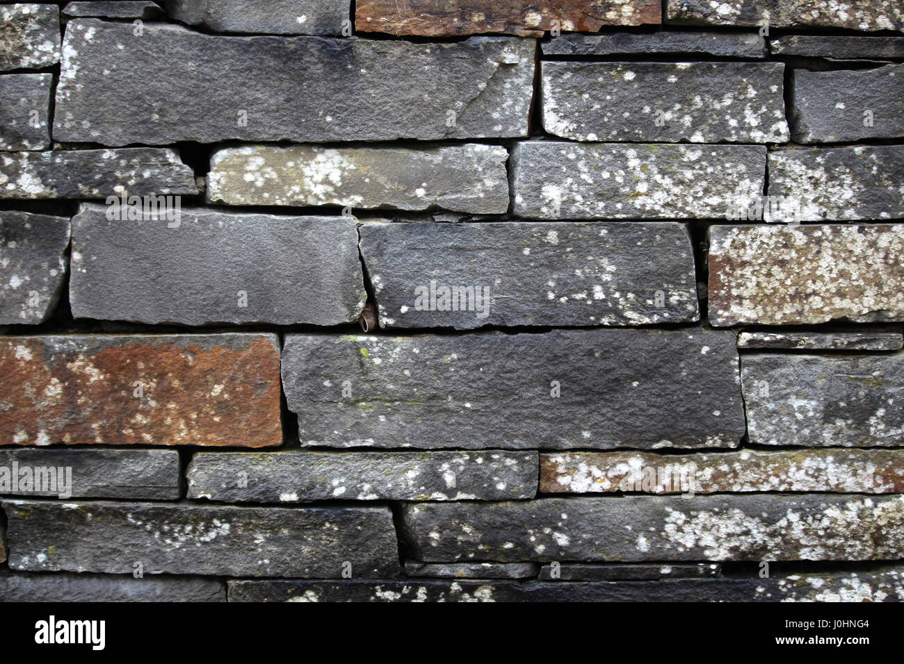 Dry stone / slate wall texture, background natural rock Stock Photo - Alamy
