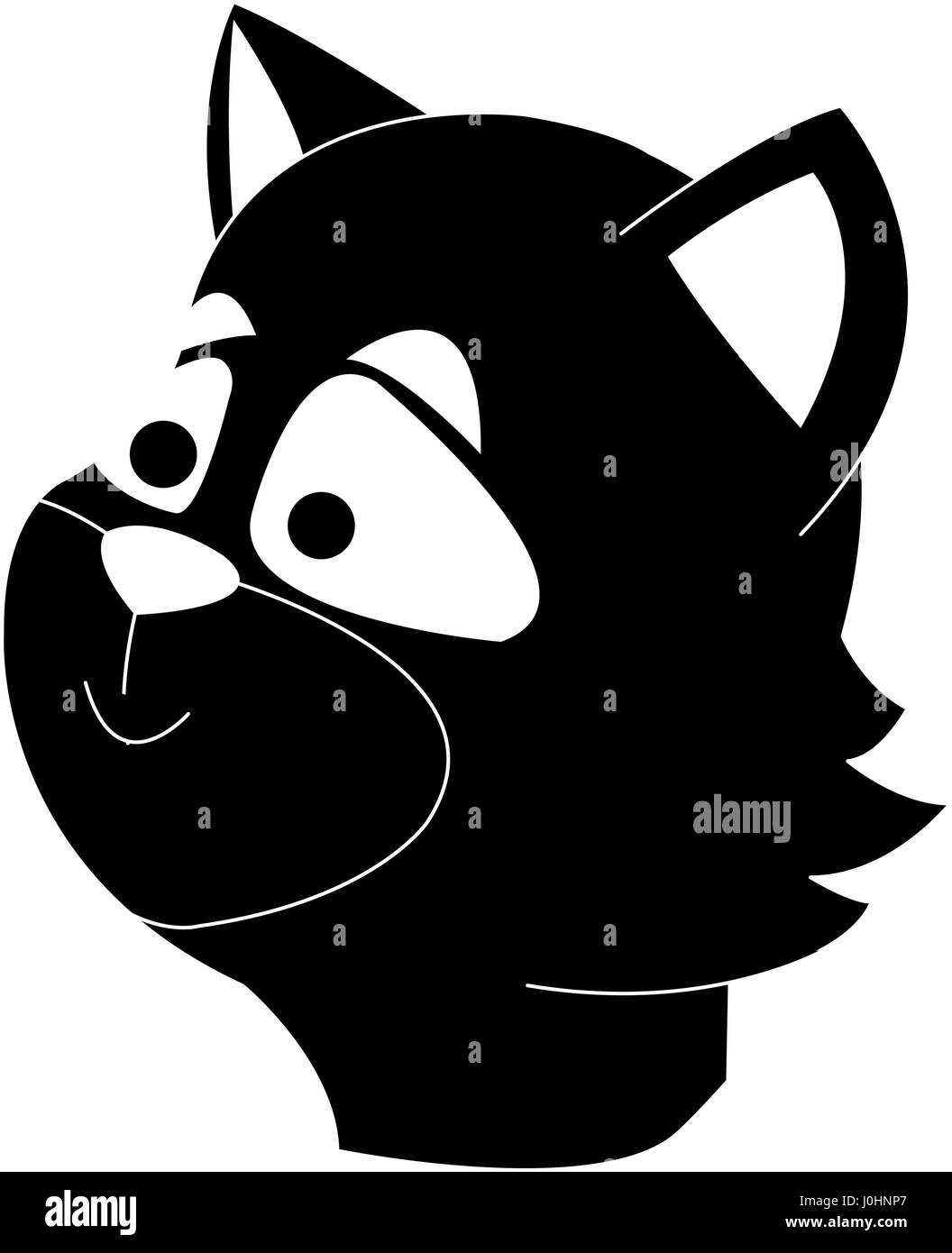 Raccoon simple Black and White Stock Photos & Images - Alamy