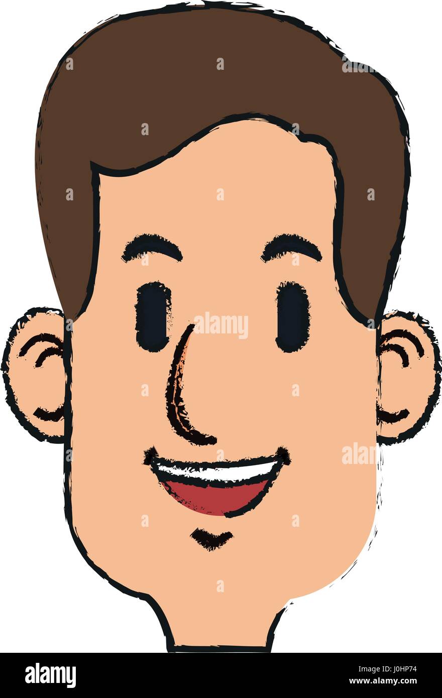 face of happy smiling man icon image Stock Vector Image & Art - Alamy
