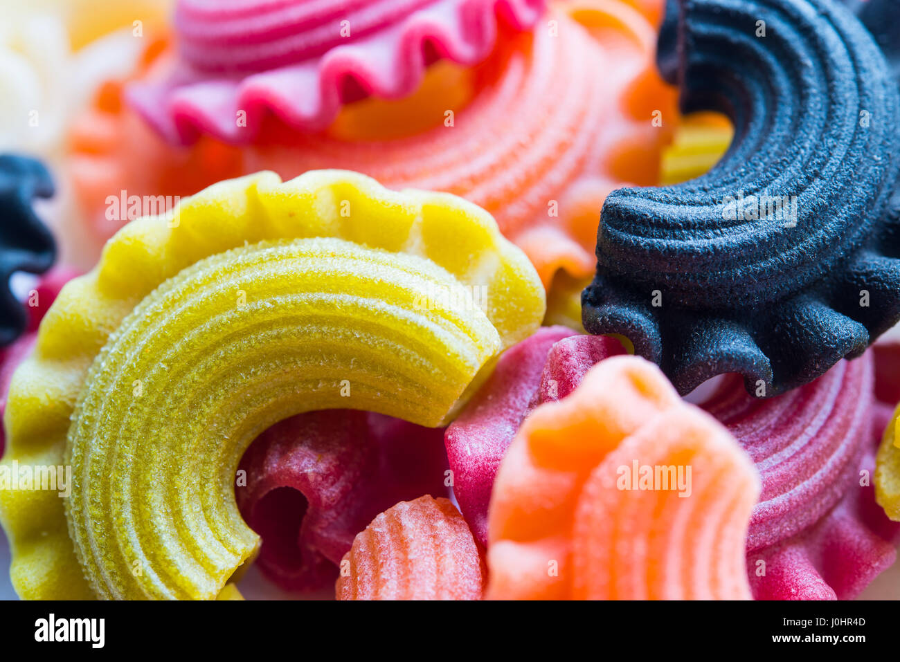 Colourful pasta shapes Stock Photo - Alamy