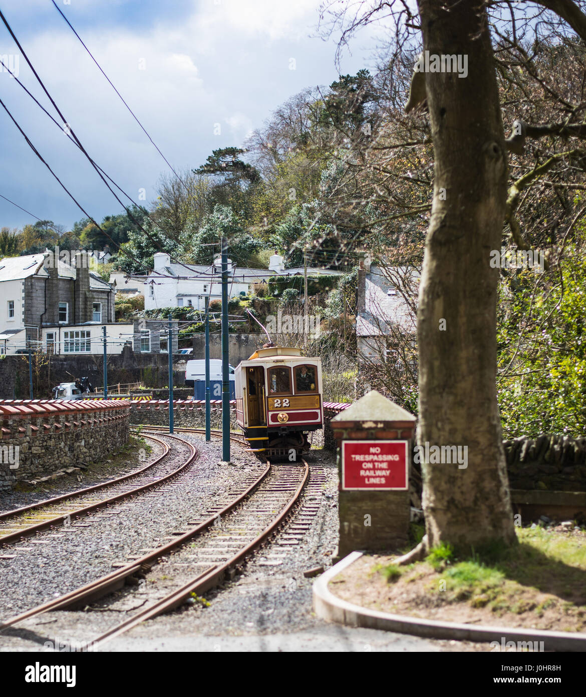 Laxey tramway hi-res stock photography and images - Alamy