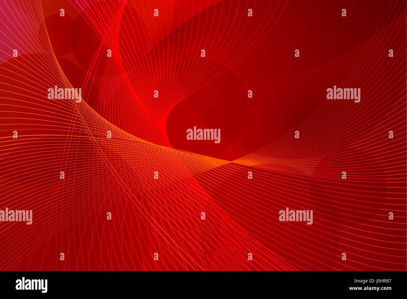 Abstract red futuristic red background vector illustration. Wavy lines ...