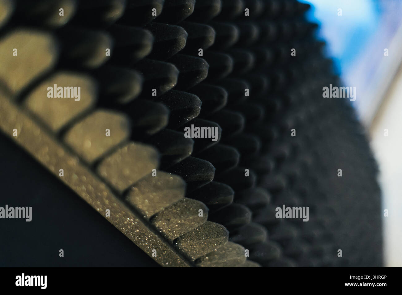Soundproof Wall in a Recording Studio Stock Photo - Alamy