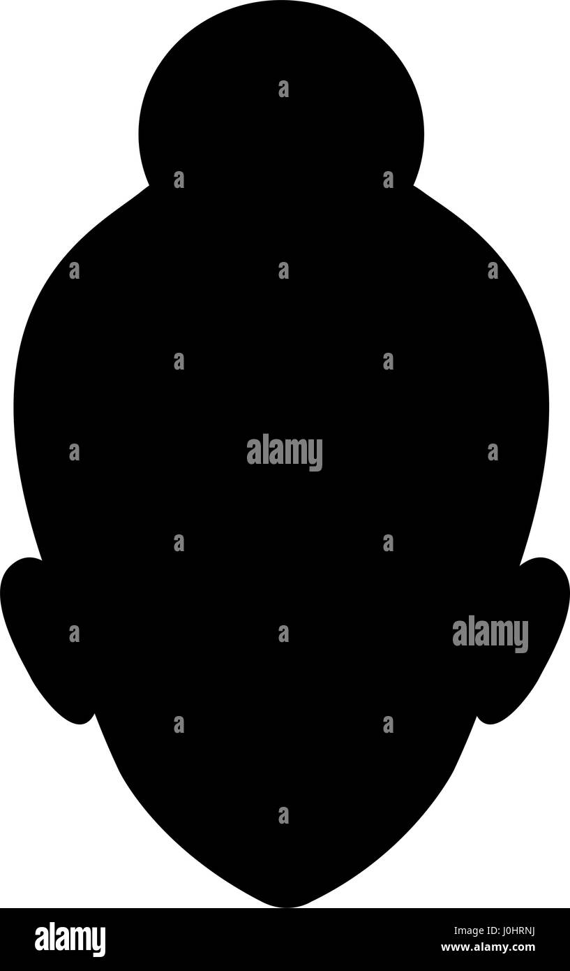 Woman hair bun in Black and White Stock Photos & Images - Alamy