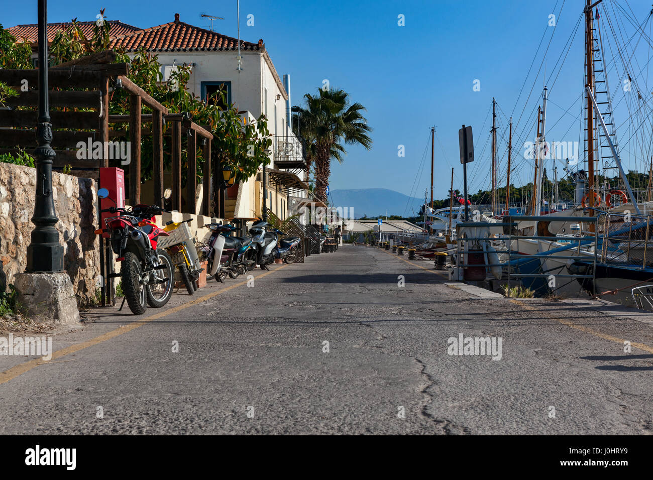 In the old port of Spetses Stock Photo - Alamy