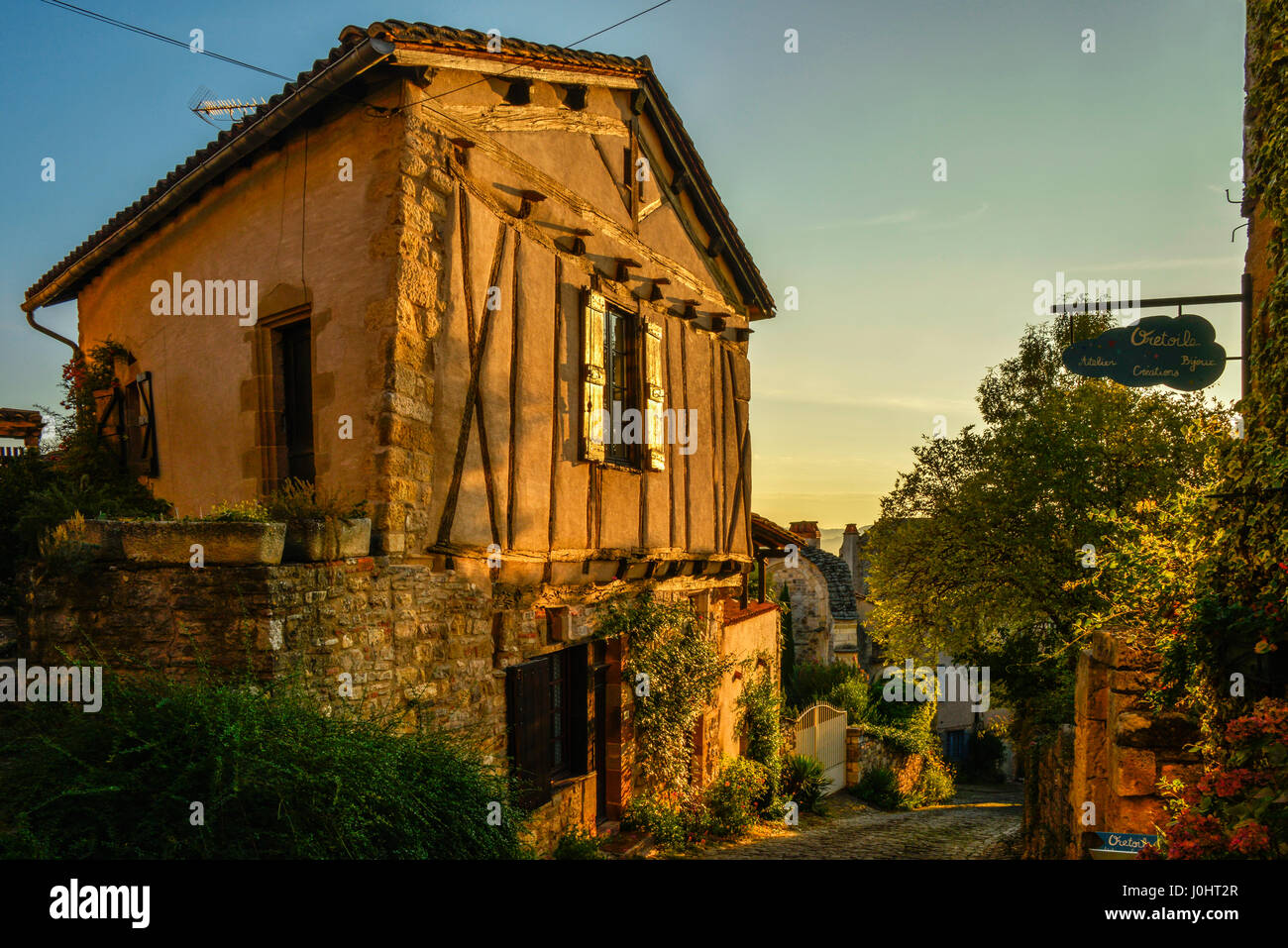 Typical medieval village hi-res stock photography and images - Alamy
