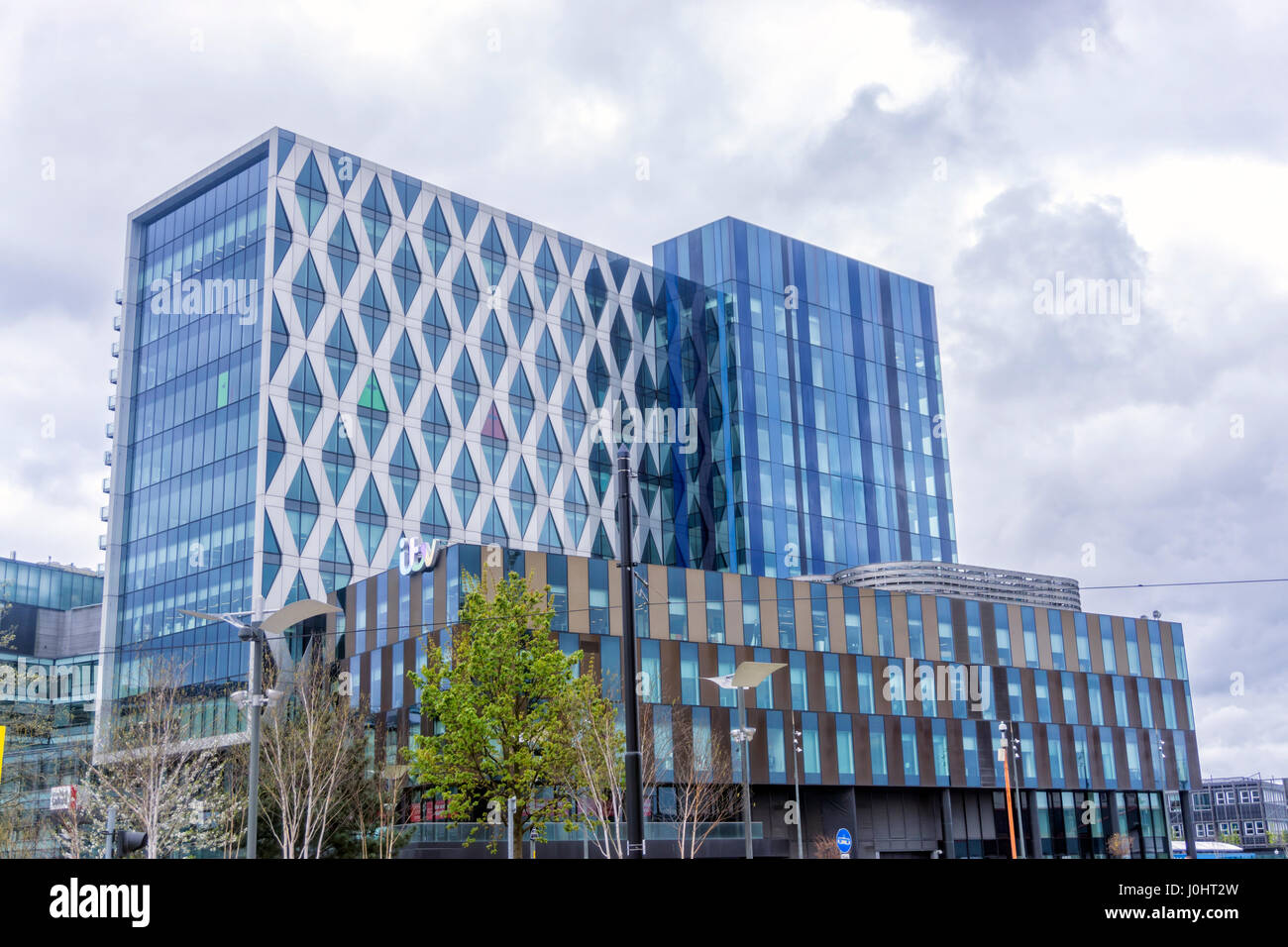 ITV Building, Media City, Manchester, Architecture Stock Photo - Alamy