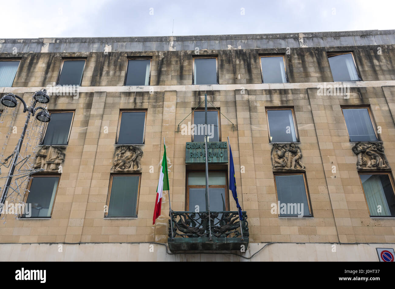 Prefecture building on Square of Archimedes (Piazza Archimede) on the ...