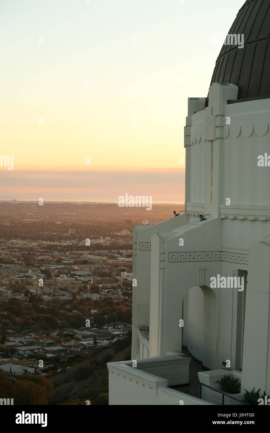 Griffith Observatory at Sunset Stock Photo - Alamy