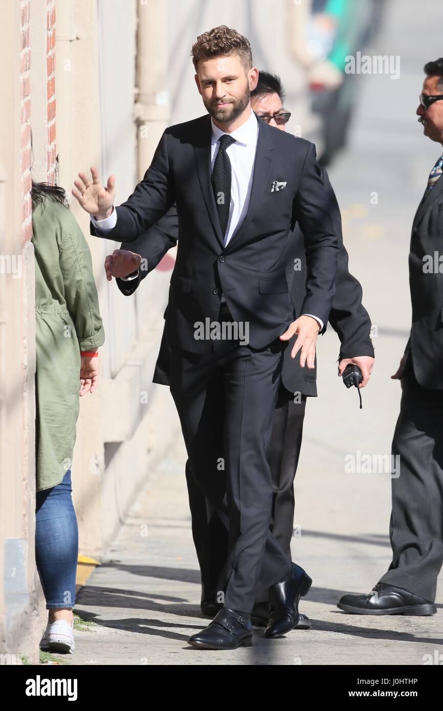 The batchelor Nick Viall seen arriving at the ABC studios for Jimmy ...