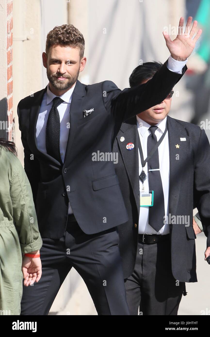 The batchelor Nick Viall seen arriving at the ABC studios for Jimmy ...