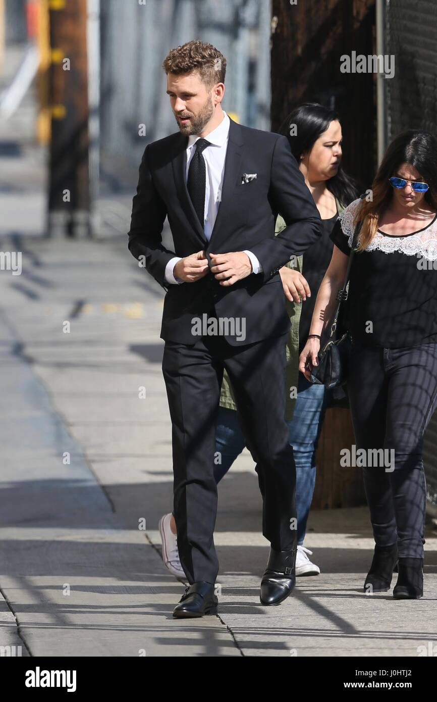 The batchelor Nick Viall seen arriving at the ABC studios for Jimmy ...