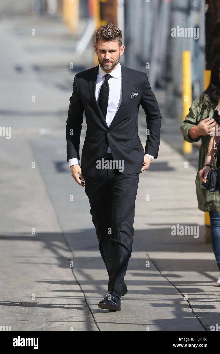 The batchelor Nick Viall seen arriving at the ABC studios for Jimmy ...