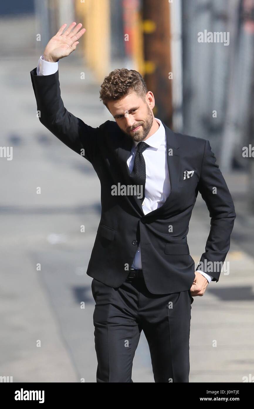 The batchelor Nick Viall seen arriving at the ABC studios for Jimmy ...