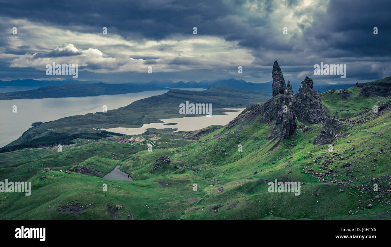 Wonderful view to Old Man of Storr, Scotland Stock Photo - Alamy