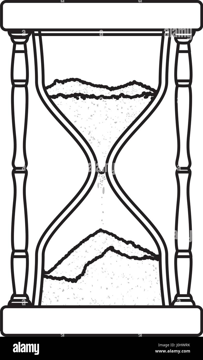 Hourglass antique instrument Stock Vector Image & Art - Alamy