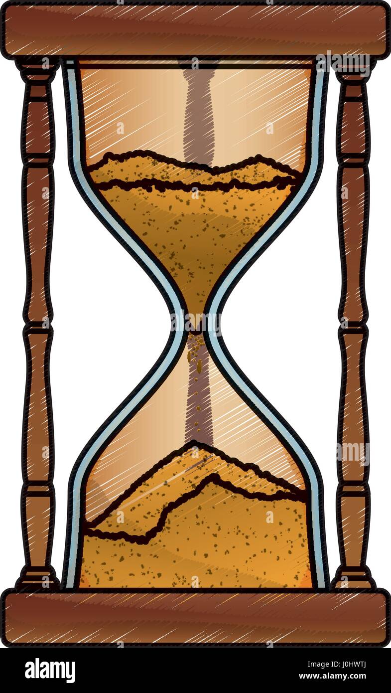 Hourglass antique instrument Stock Vector Image & Art - Alamy
