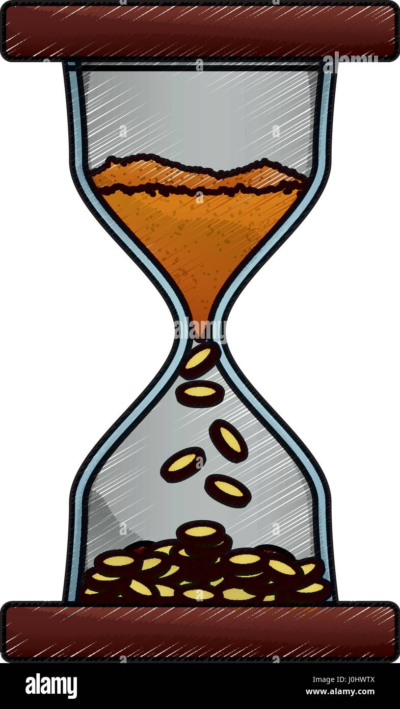 Hourglass antique instrument Stock Vector Image & Art - Alamy