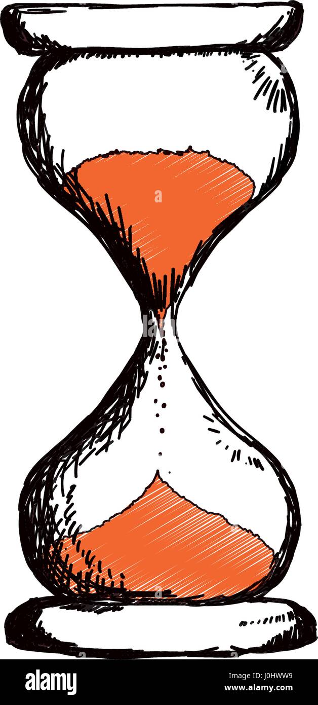 Hourglass antique instrument Stock Vector Image & Art - Alamy