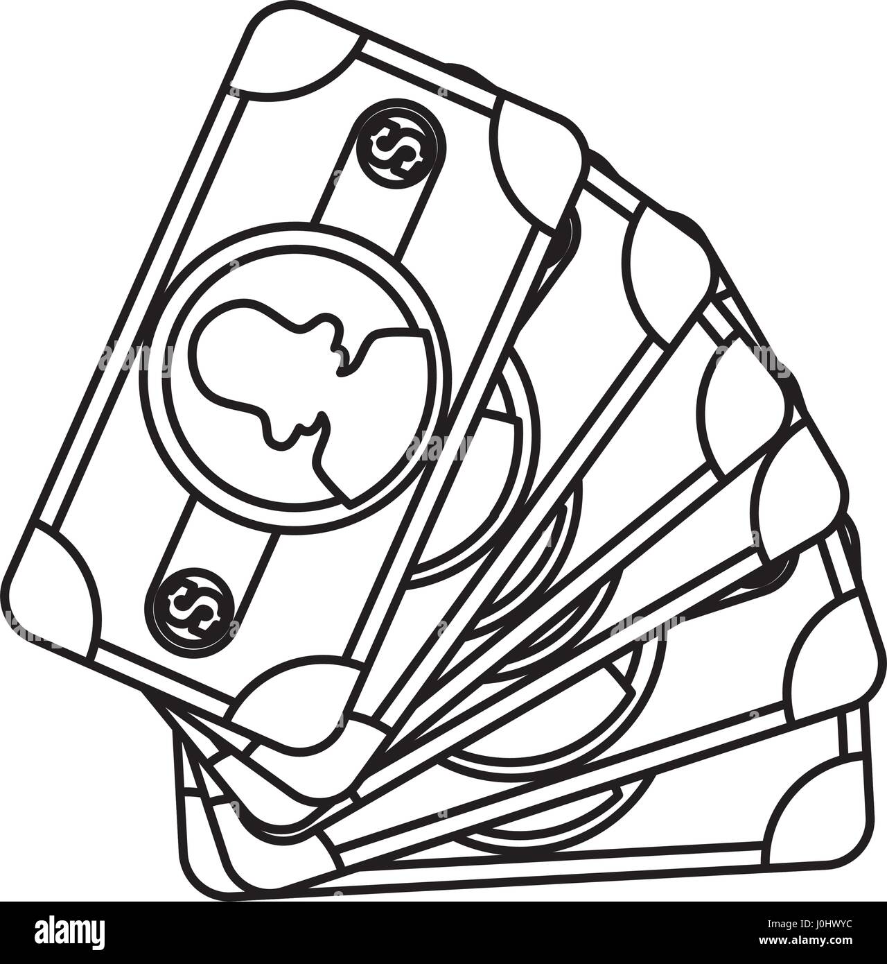 Billets money icon vector illustration hi-res stock photography and ...