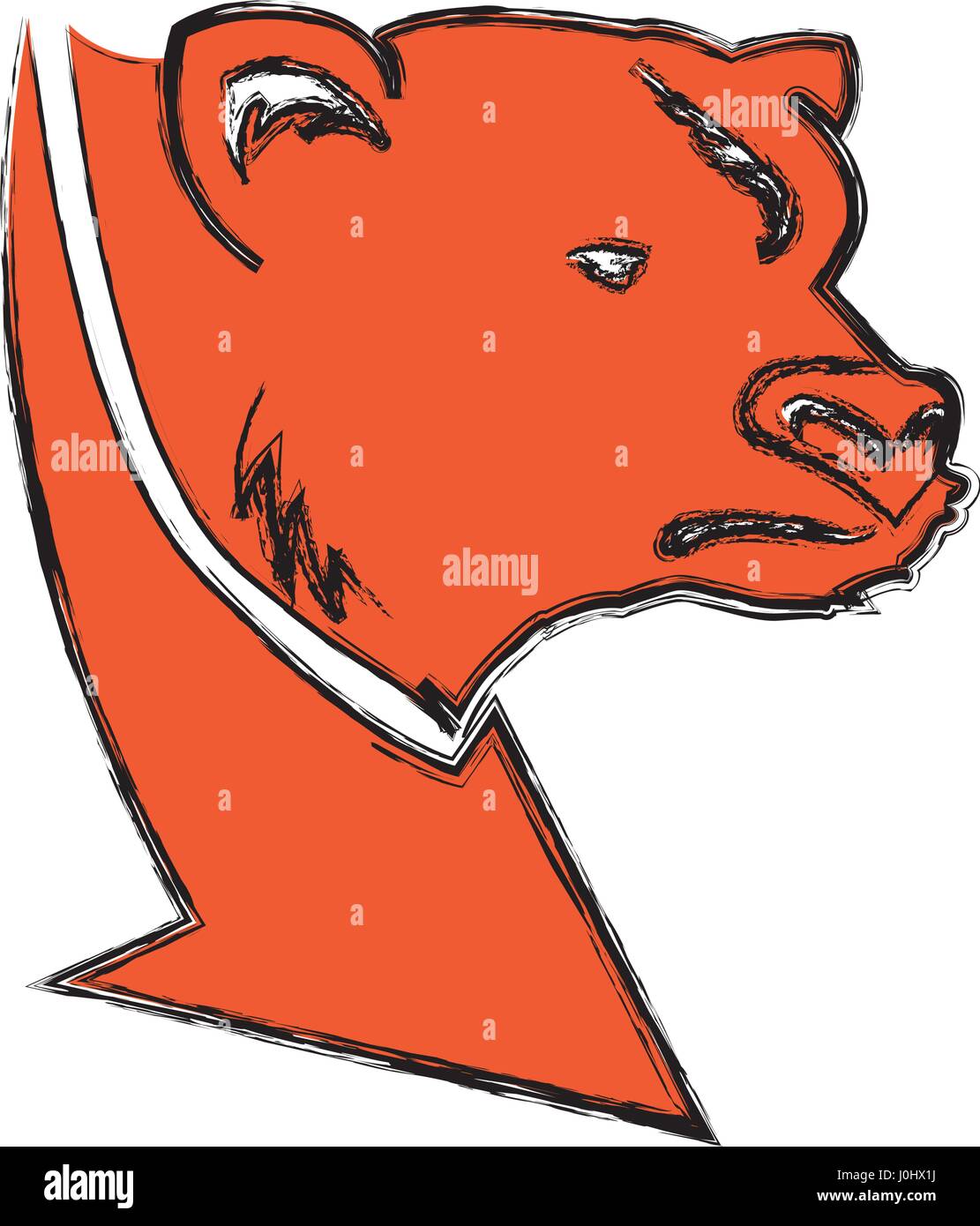 Stock market bear symbol Stock Vector Image & Art - Alamy