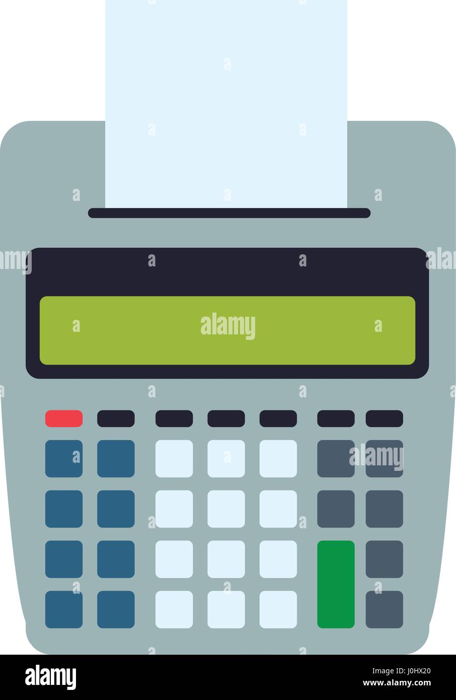 Calculator with paper printer Stock Vector Image & Art - Alamy