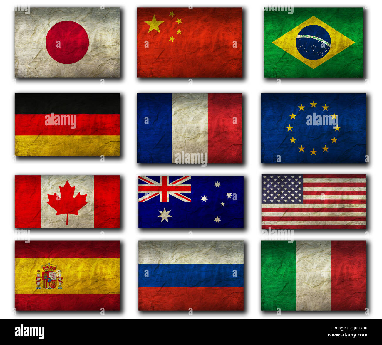 Old and weathered Flag on Paper Texture Stock Photo - Alamy