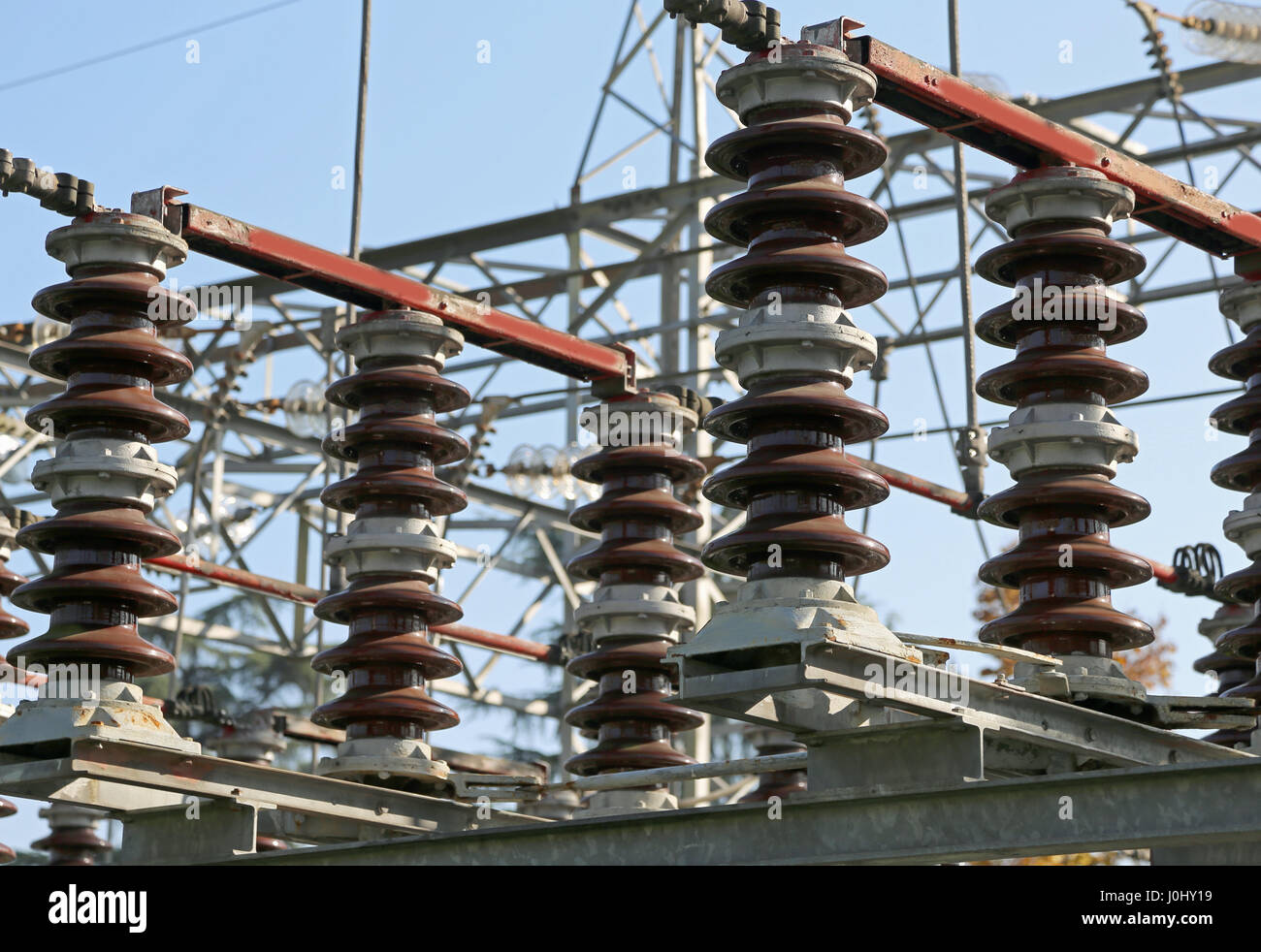 industrial switches in the electric substation Stock Photo - Alamy