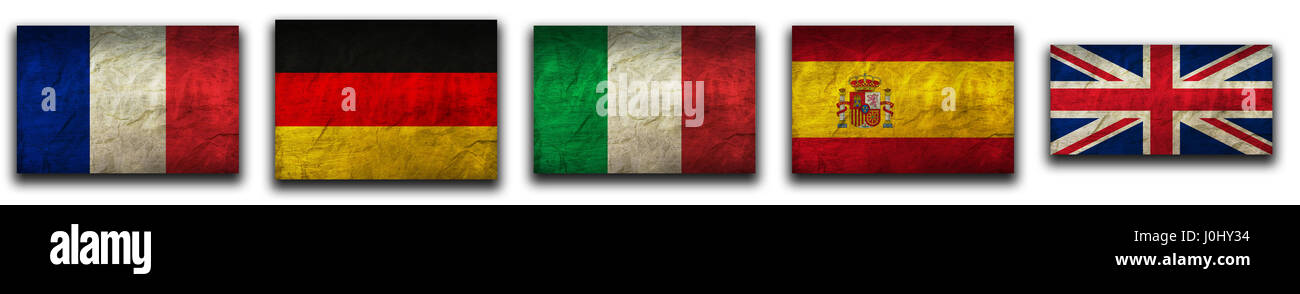 Old and weathered Flag on Paper Texture Stock Photo - Alamy