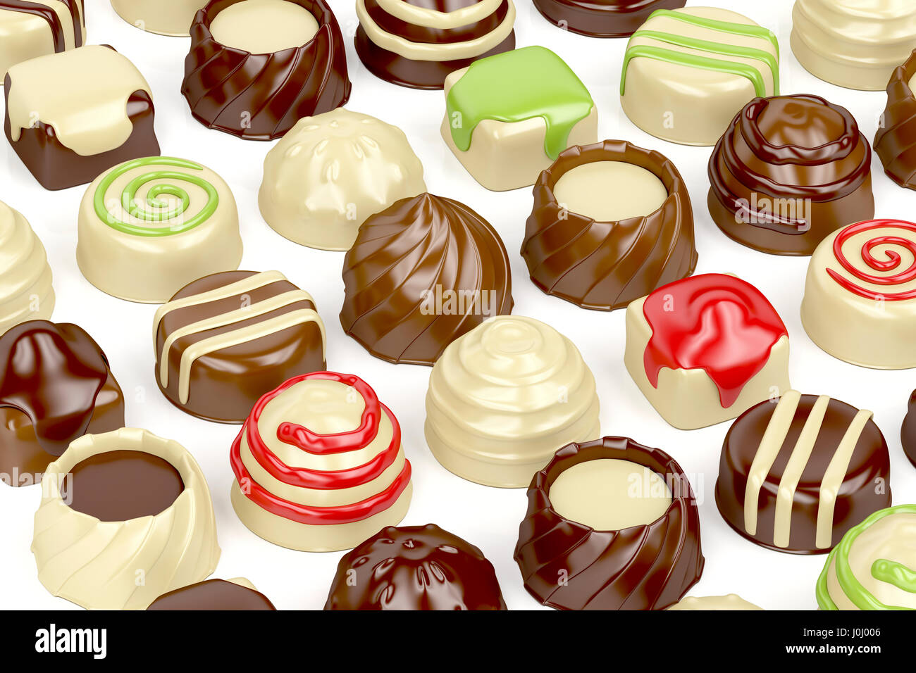 Selection of different chocolate candies Stock Photo - Alamy